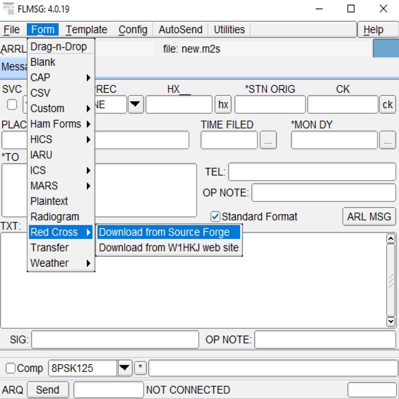 Configuring Flmsg for Windows - Wayne Amateur Radio Club
